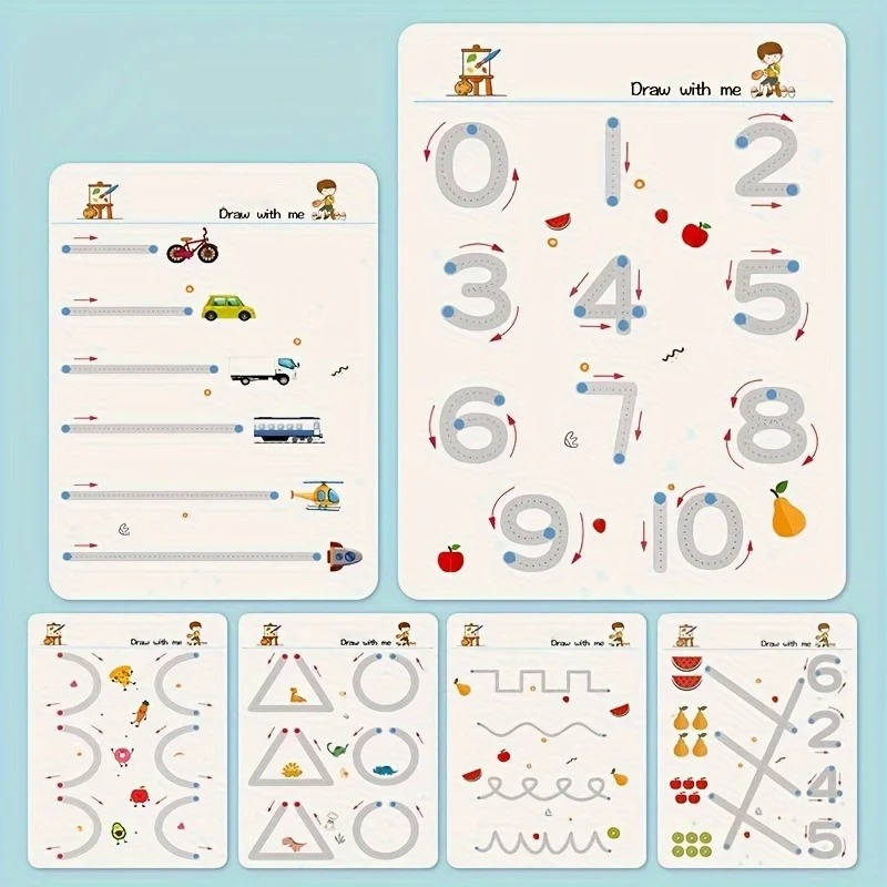 Toddler Kindergarten Writing Worksheets Book – Feanatic