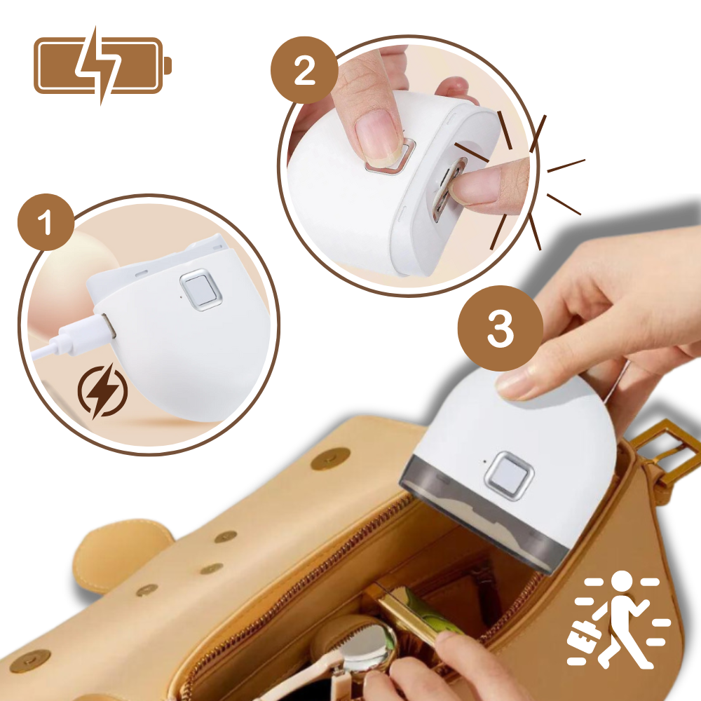 Electric Nail Clipper with Dual Speed Settings and Built-In LED Light ...