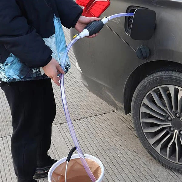 Manual Transfer Pump, Hand-Operated Liquid Pump with Flexible Hose for ...