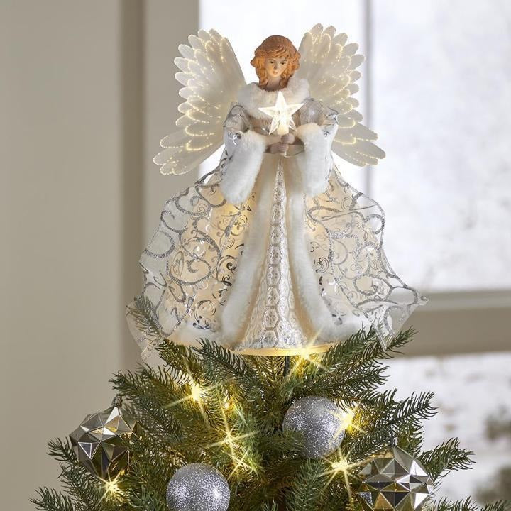 Angel Tree Topper Animated and Lighted for Christmas – Feanatic