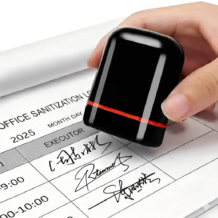 Self Inking Custom Signature Stamp for Personalized Logo and Name ...