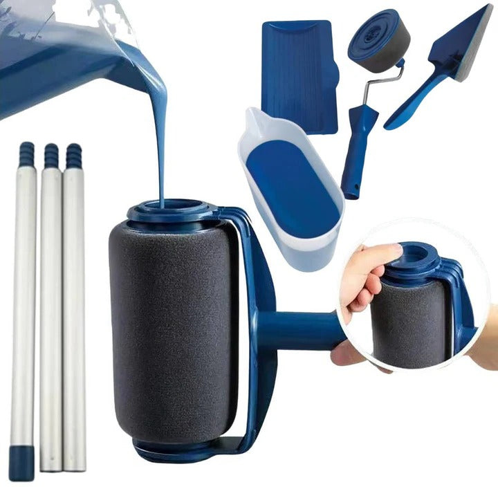 Paint Roller Kit, Self Filling Wall Painter, Corner Edger Tool, Refill ...