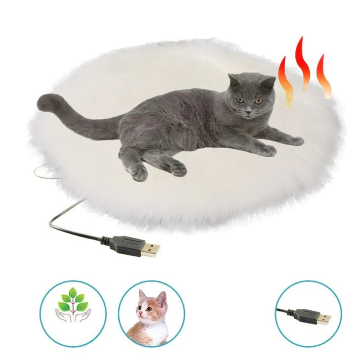 Electric Heated Pet Pad with USB Power Port and Rapid Warming Technolo ...