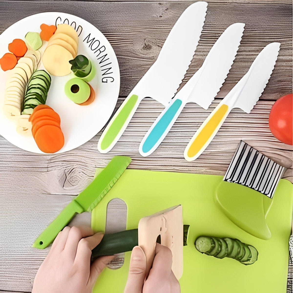 Beginner Kids Kitchen Tool Kit and 13-Piece Culinary Starter Set – Feanatic