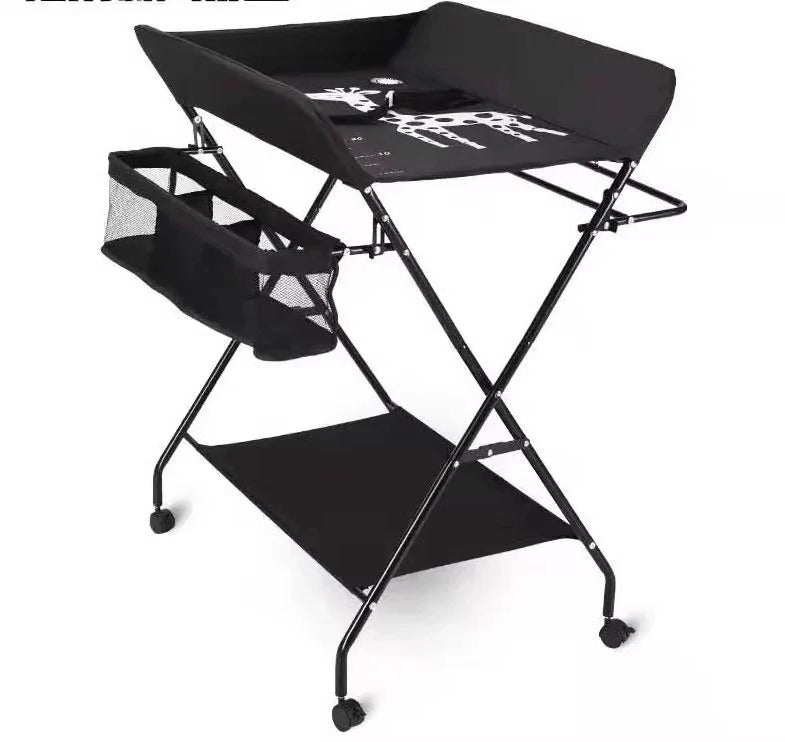 Foldable Baby Changing Table for Bath Use with Height Adjustment – Feanatic