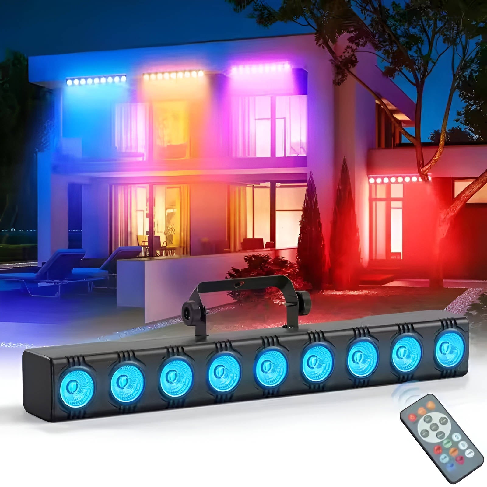 LED Wash Light Bar 36W RGBW Stage DJ Party Light DMX Wall Washer Uplig ...