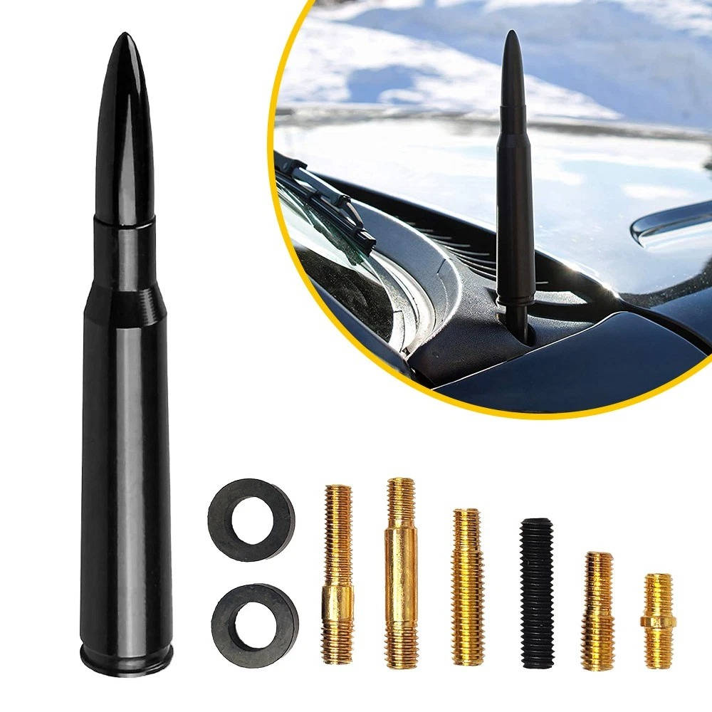 Universal Car Antenna Replacement with 8 Adapter Bolts and Sealing Rin ...
